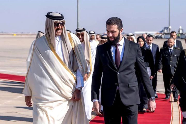 L'émir du Qatar à Damas, première visite d'un chef d'État au nouveau ...